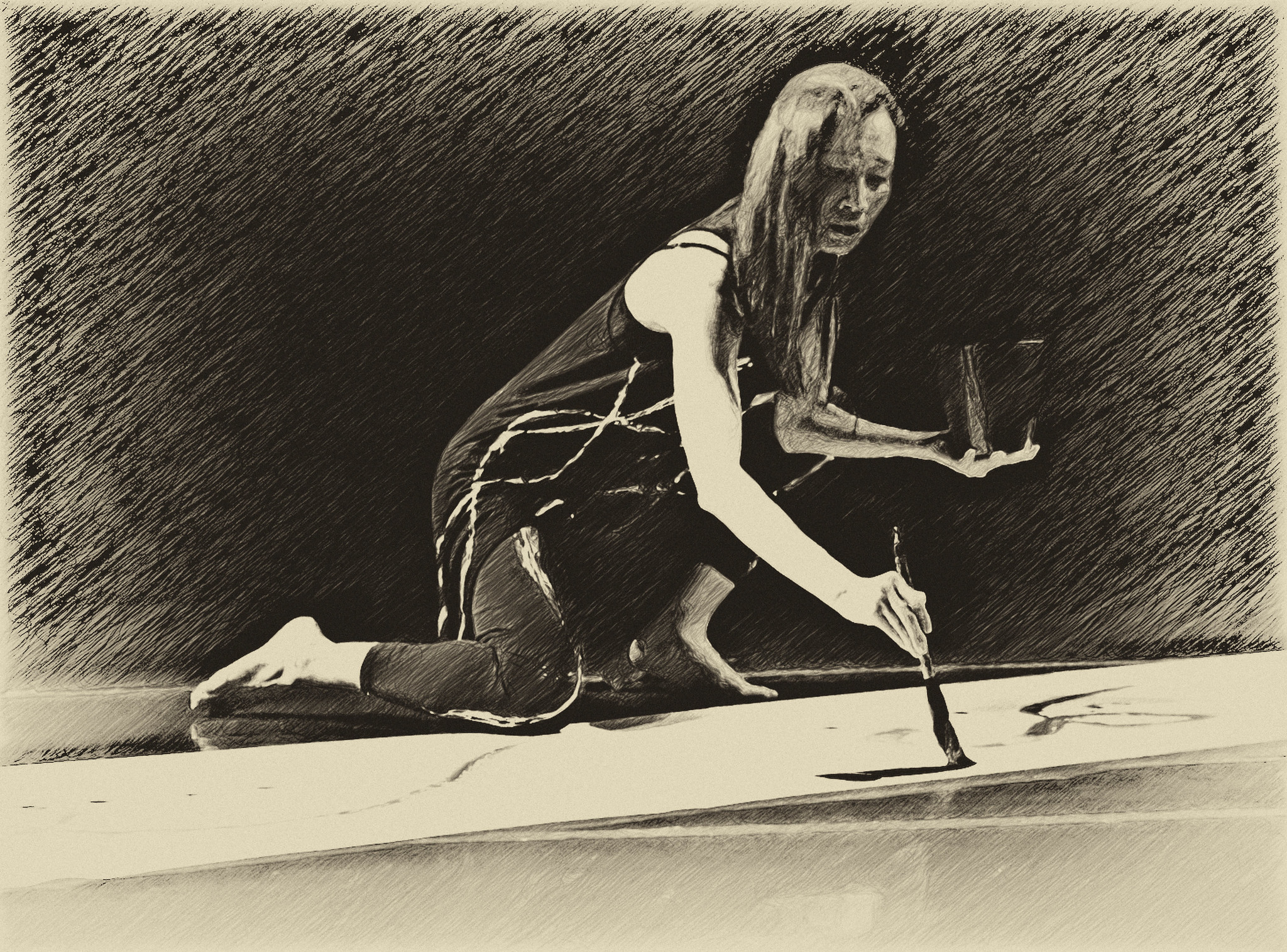 Chinese calligraphy & painting - Dance Calligraphy Hartford Connecticut